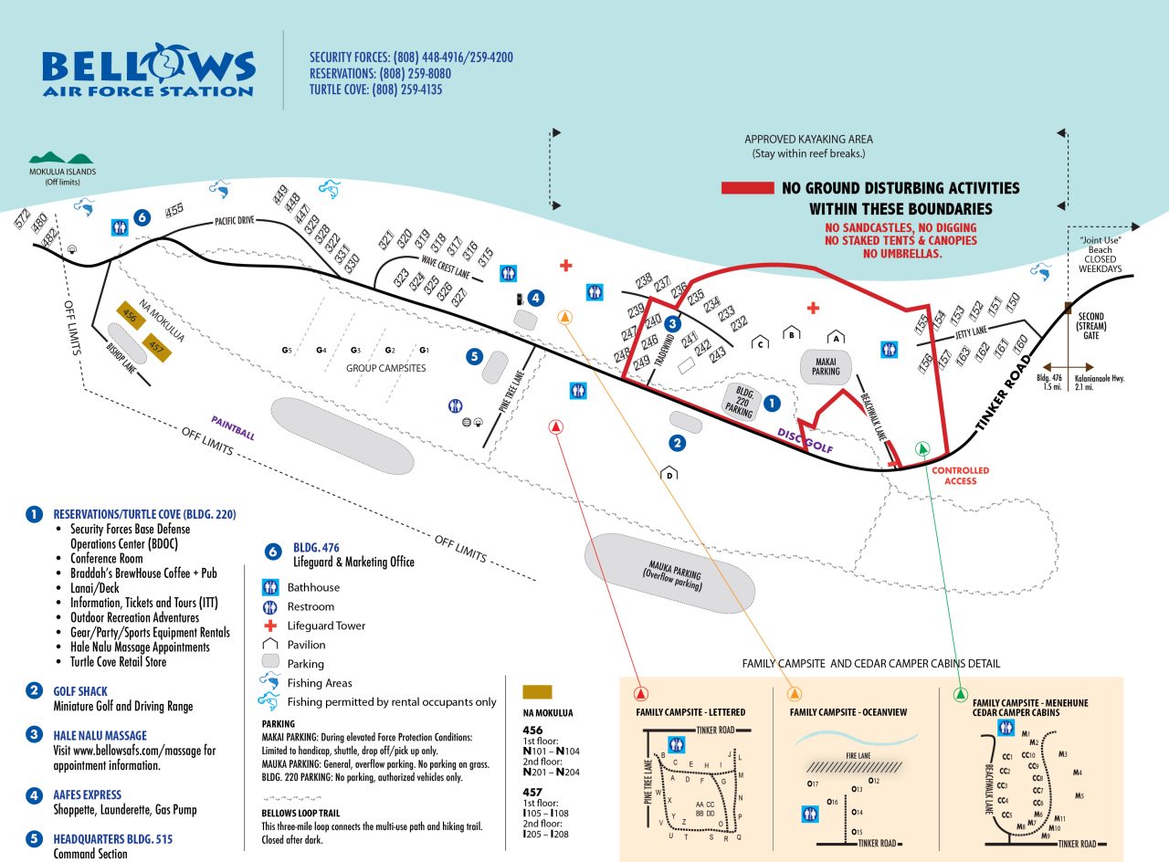 Maps | Bellows Air Force Station